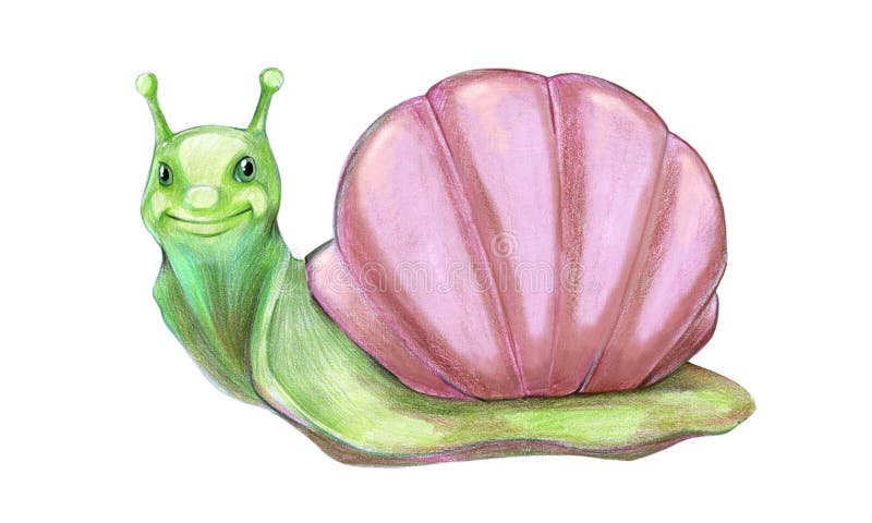 Little snail stock illustration. Illustration of background - 85333485