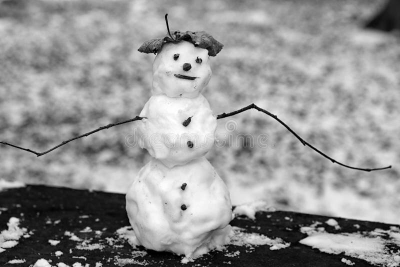 Little snowman stock photo. Image of little, open, wide - 65706498