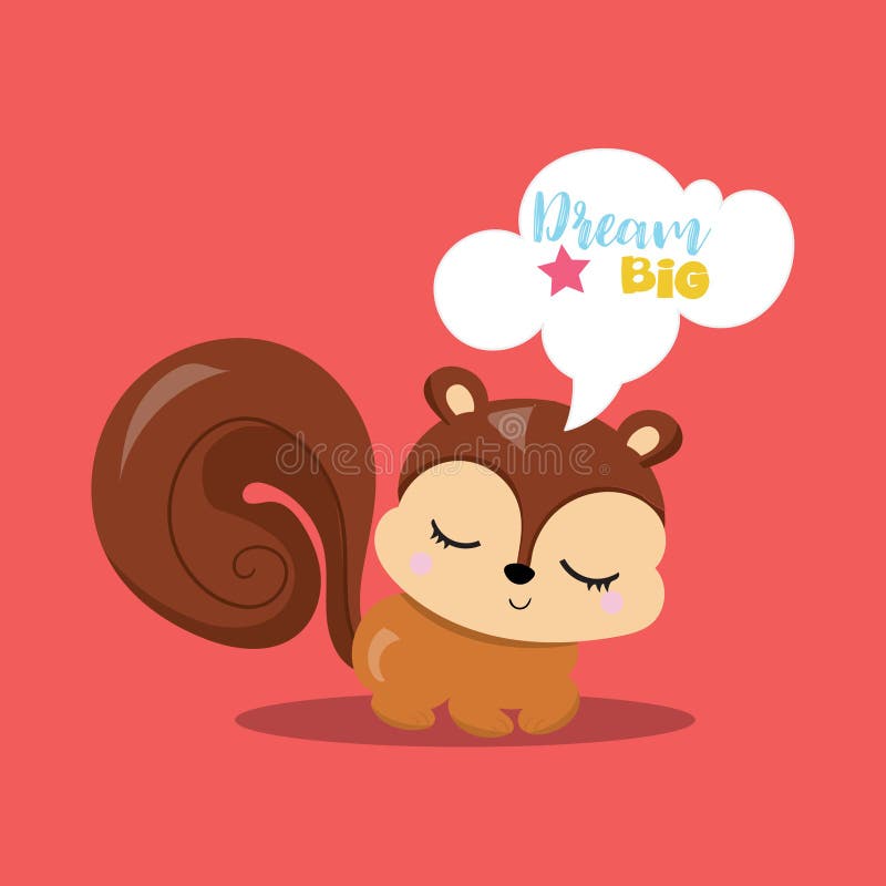 Little squirrel imagine 07 stock vector. Illustration of vector - 197985839