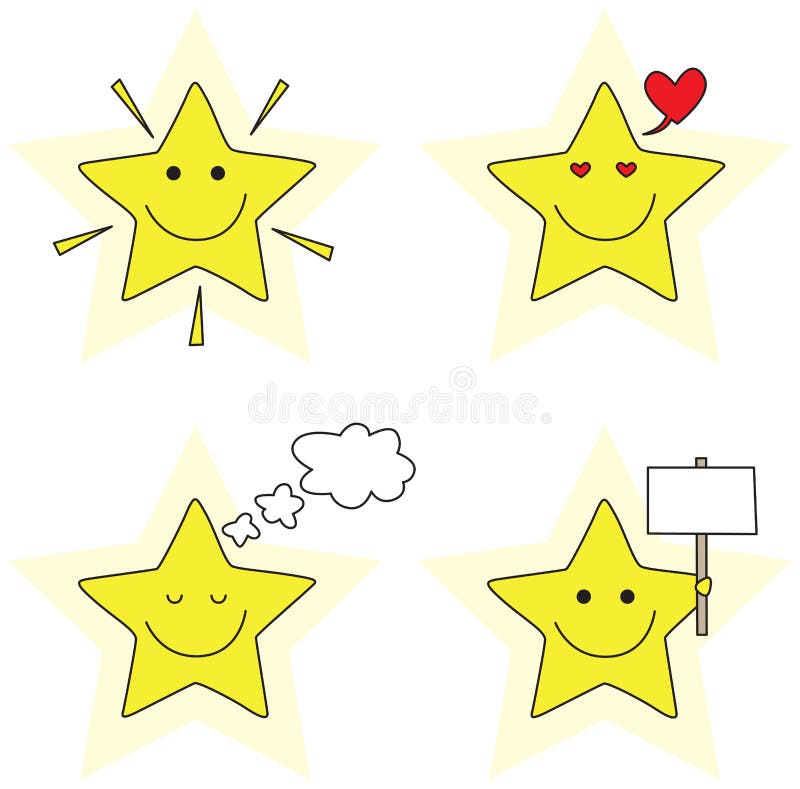 Little stars stock vector. Illustration of happy, shining - 36066628