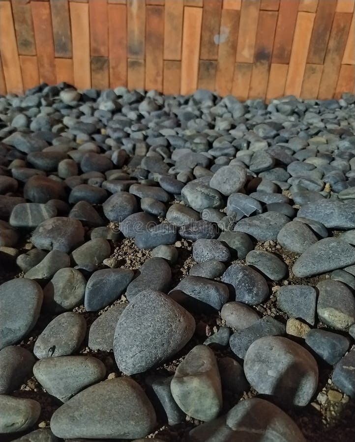 Little Stone with Wood Pattern Wall Stock Image - Image of stone, wall ...