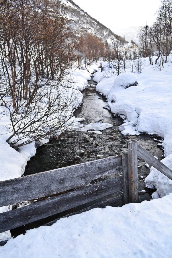Little Stream in the Hills of Norway Stock Image - Image of creek ...