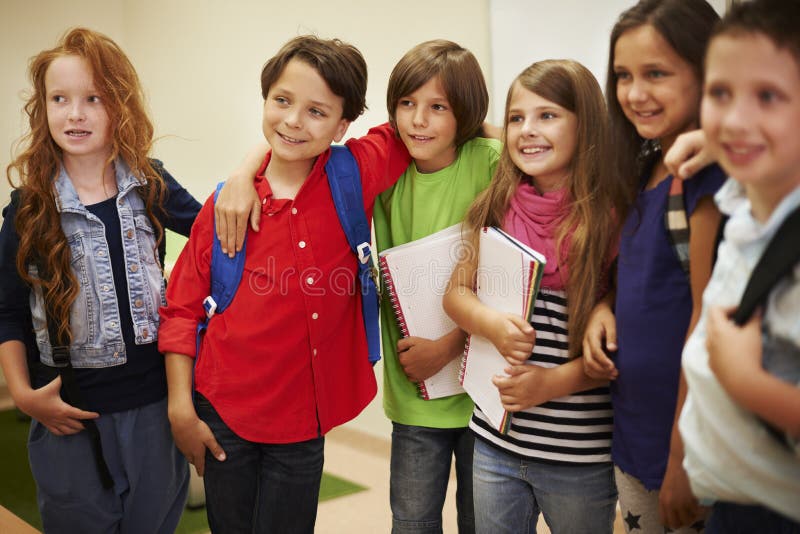 Little Students in the Classroom Stock Photo - Image of bonding ...