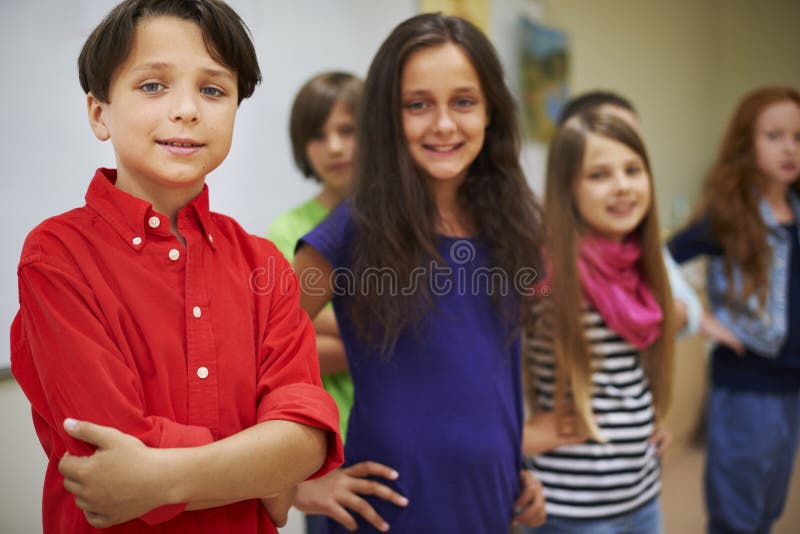 Little Students in the Classroom Stock Photo - Image of learning ...