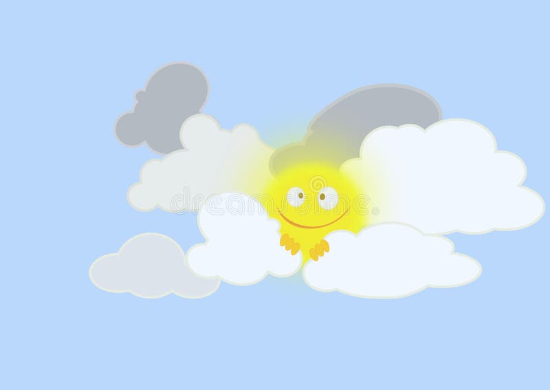 The little sun stock illustration. Illustration of blue - 11095409