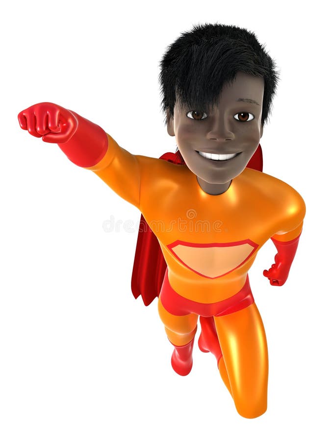 Little superhero posing stock illustration. Illustration of disguise ...