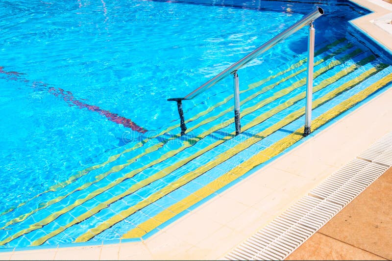 Little Swimming Pool and Turquoise Water in it. Stock Photo - Image of ...