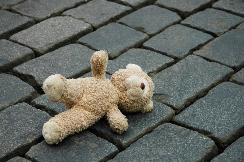 Little teddy-bear stock image. Image of cobble, plushy - 1049731