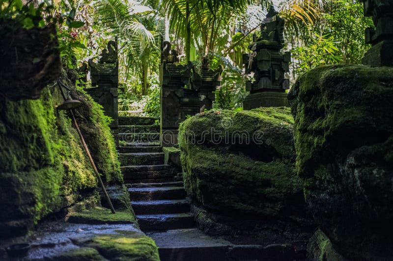 Little Temple in the Jungle in Bali. Stock Photo - Image of culture ...
