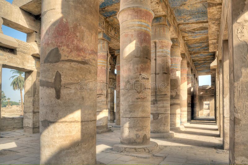 Little temple in Karnak stock image. Image of archeological - 15036069
