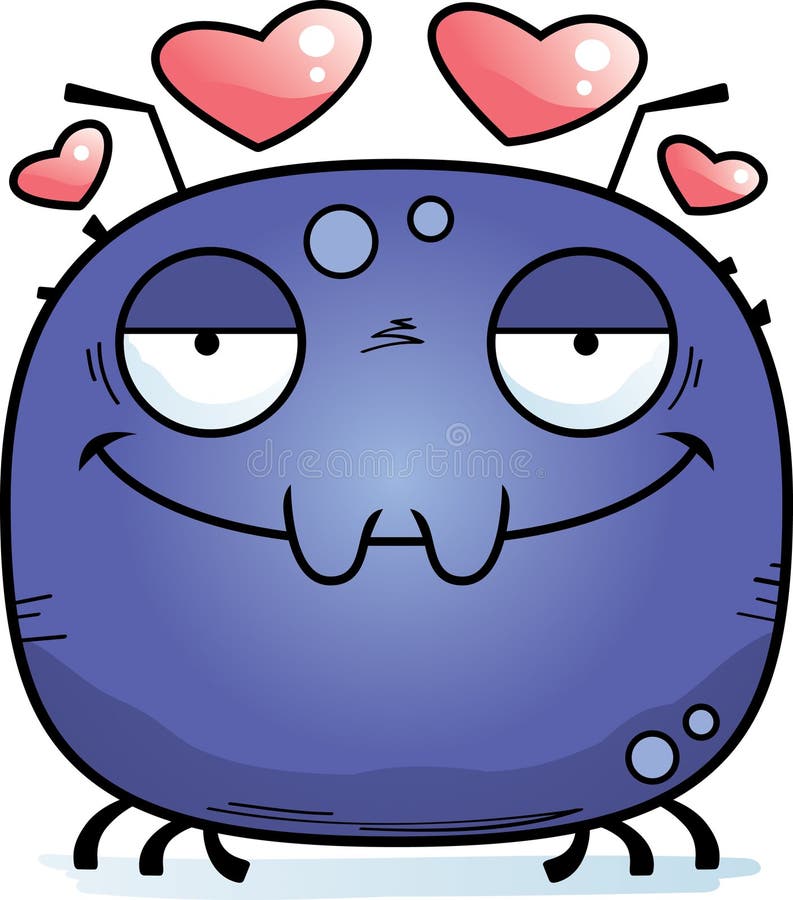 Cartoon Tick Birthday Party Stock Vector - Illustration of mite, smile ...