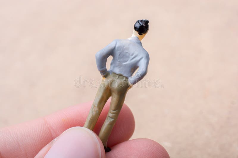 Little Man Figurine in View Stock Image - Image of executive, figurine ...