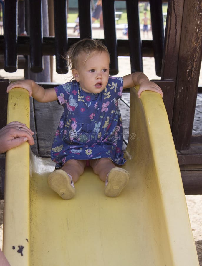 Toddler Outside Looking at Camera Stock Image - Image of looking, male ...