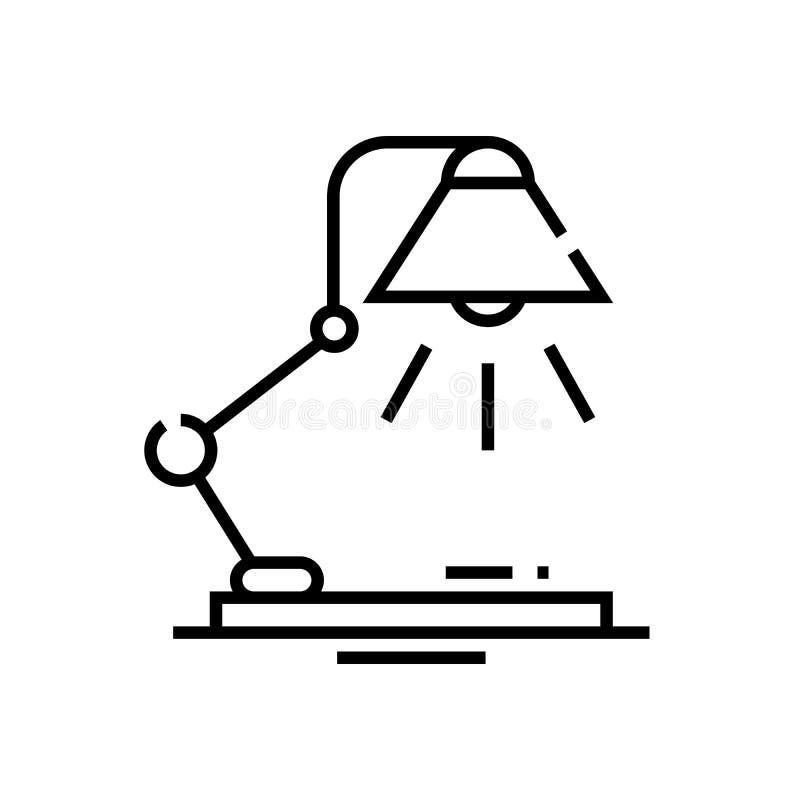 Little Torch Line Icon, Concept Sign, Outline Vector Illustration ... Little Torch Line Icon, Concept Sign, Outline Vector Illustration ...