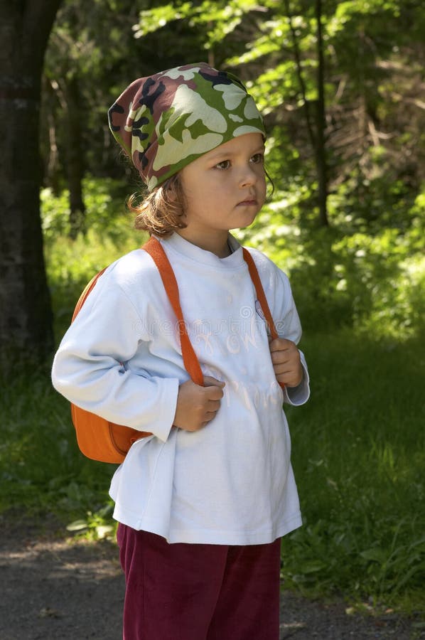 Summer Camp Orientation Kids Activities in Forest Stock Photo - Image ...