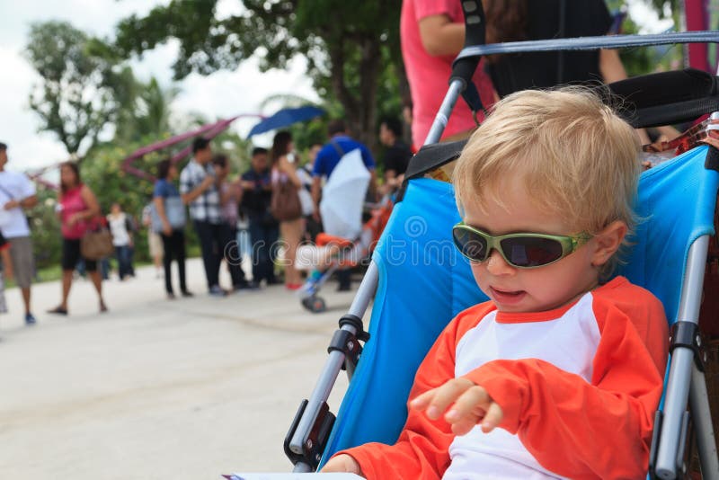 Little Tourist Planning Route Stock Image - Image of child, leisure ...