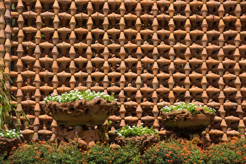 Little Tree Garden in Clay Pot and Many Clay Pots Stock Photo - Image ...