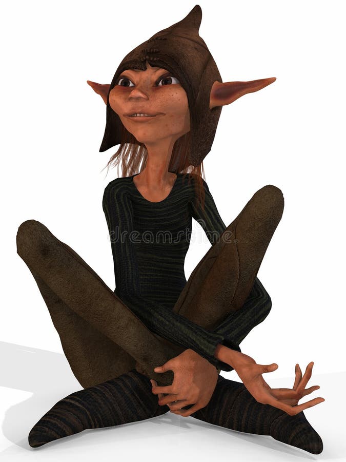 Little Troll stock illustration. Illustration of cartoon - 7715235