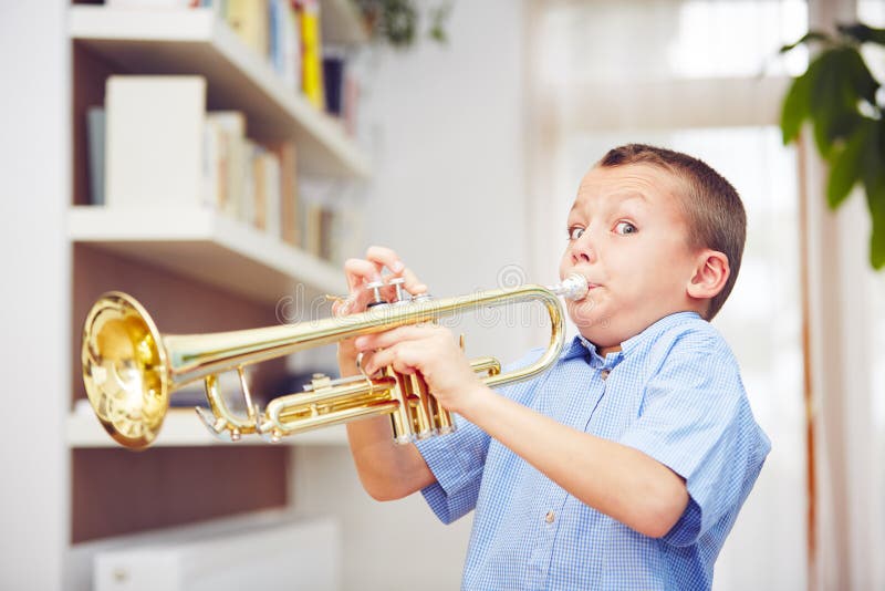 Little trumpeter stock photo. Image of little, develop - 61223572