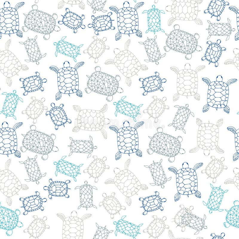 Big Turtle - Contour Drawing, Coloring Page Stock Vector - Illustration ...