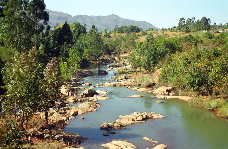 Little Usutu River, Swaziland Stock Image - Image of fynbos, ecology ...