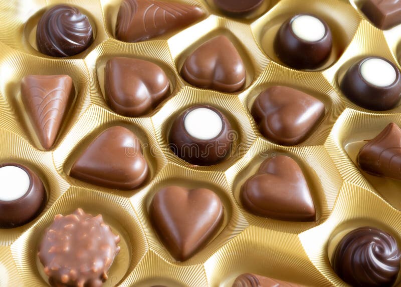 Little Various Milk Chocolates Stock Image - Image of bonbons ...
