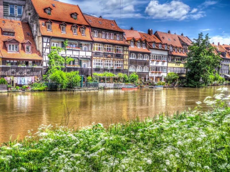 Little Venice in Bamberg Germany Stock Image - Image of halftimbered ...