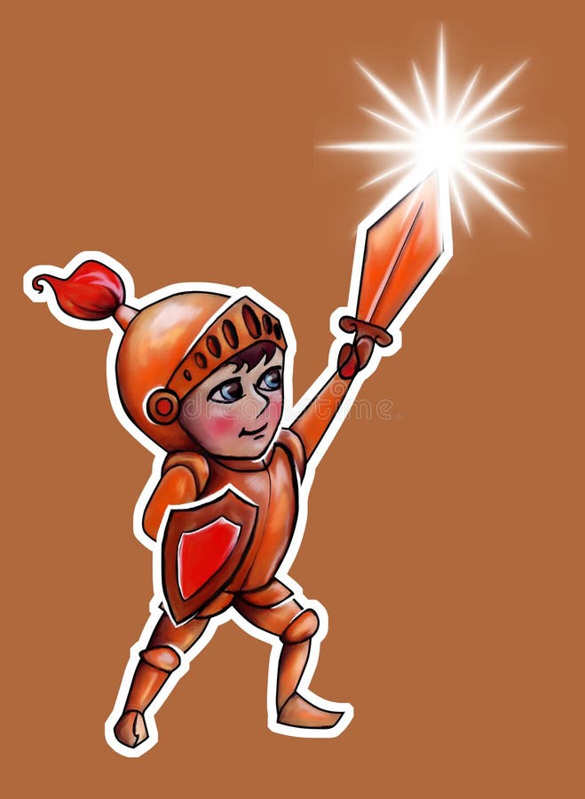 Little warrior stock illustration. Illustration of warrior - 32981126