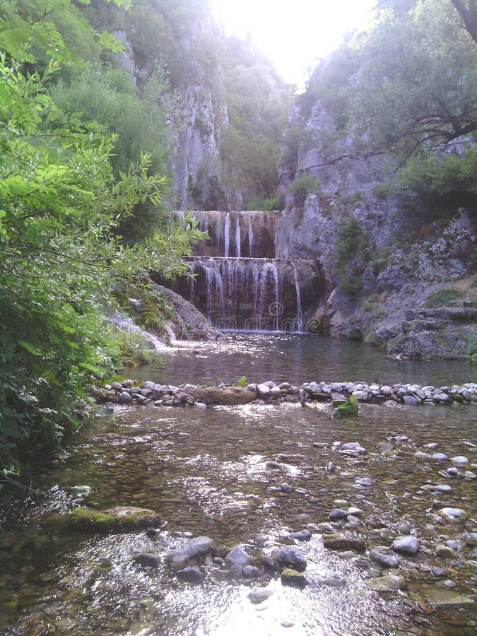 Little waterfalls stock image. Image of summer, lika - 42867491