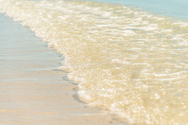 Little Wave on the Sunny Beach Stock Image - Image of ocean, paradise ...