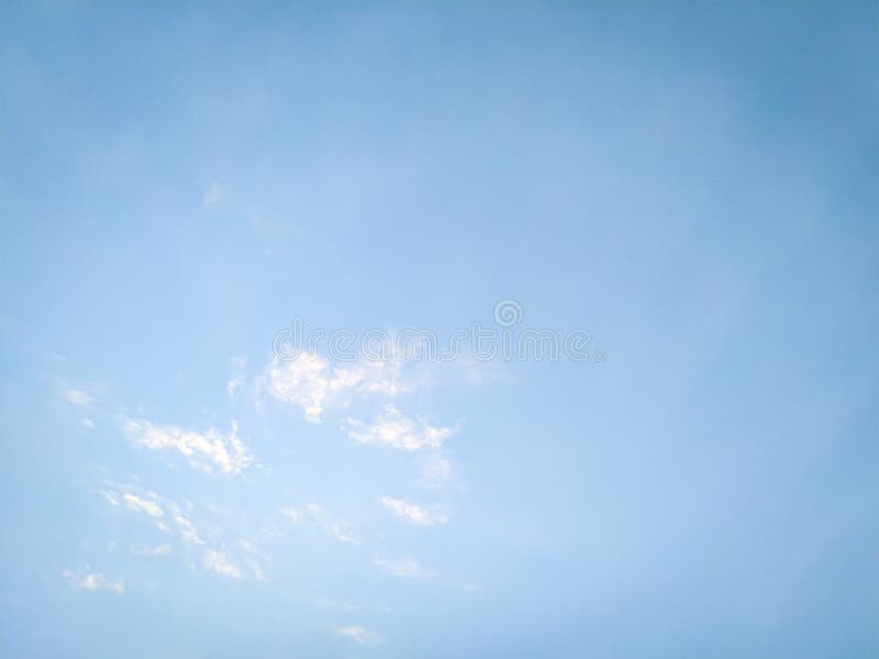 Little White Cloud in Clear Blue Sky Stock Photo - Image of text, brand ...