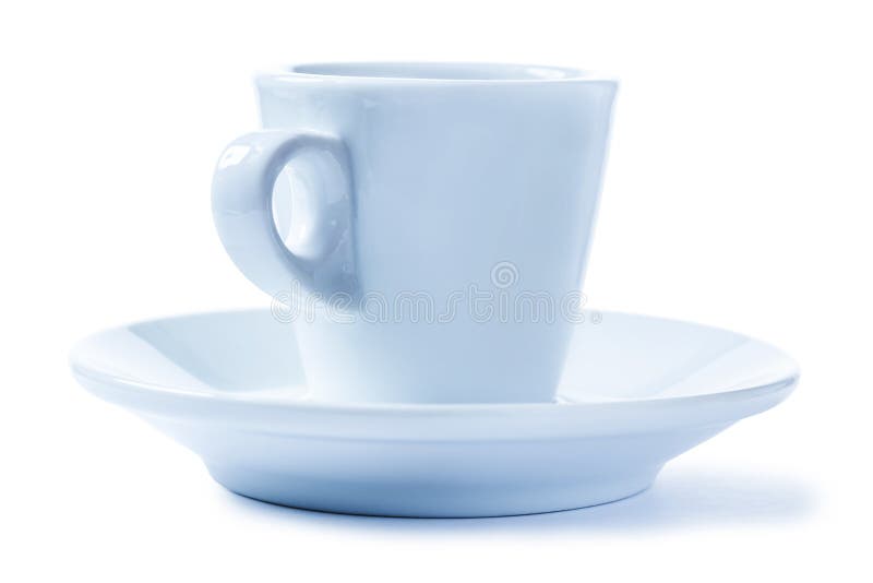 Little White Coffee Cup Isolated Stock Image - Image of porcelain ...