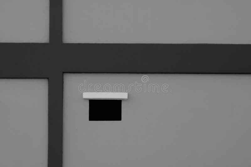 Little Window at Concrete Building Stock Photo - Image of contemporary ...