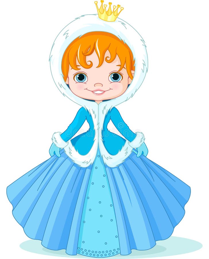 Little winter princess stock vector. Illustration of princess - 35685915