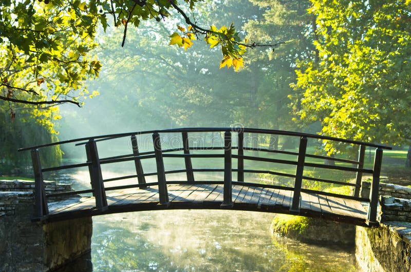 3+ Misty morning wooden bridge Free Stock Photos - StockFreeImages