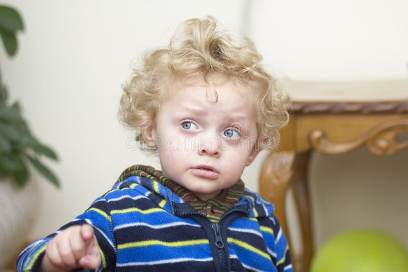 Little worried boy stock photo. Image of emotion, small - 53609572