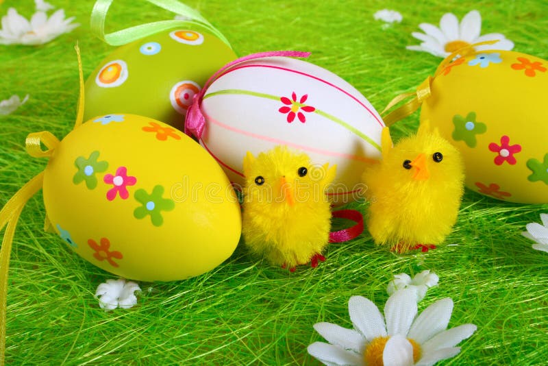 Little Easter chicks stock image. Image of easter, decorative - 8408387