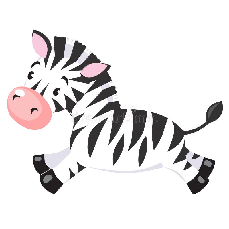 Little Zebra stock vector. Illustration of savanna, grow - 40272941