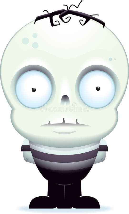 Little Zombie Girl stock vector. Illustration of creepy - 9009453