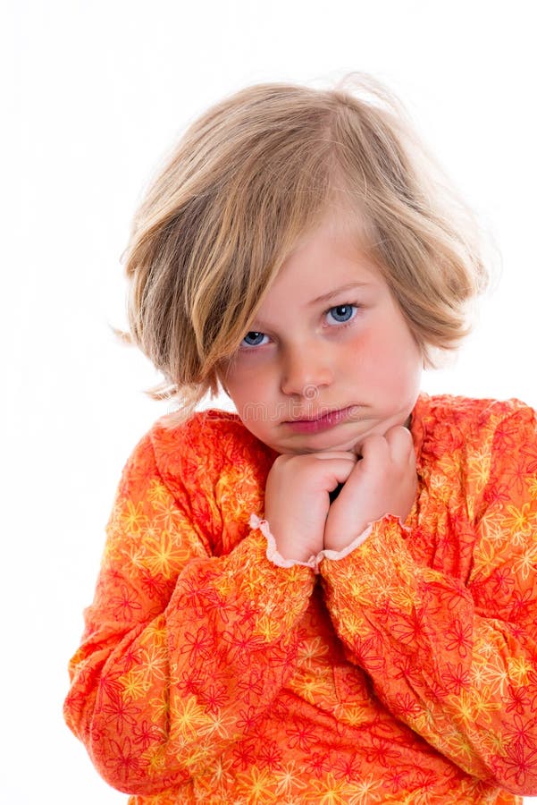 Littlegirl is in bad mood stock photo. Image of mood - 64734918