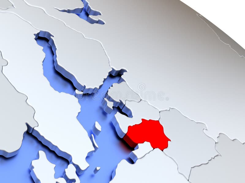 Lituânia no mapa do mundo ilustração stock. Ilustração de mapa - 78580905