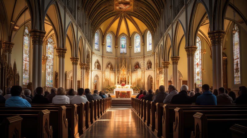 Liturgy catholic mass stock illustration. Illustration of mass - 305902515