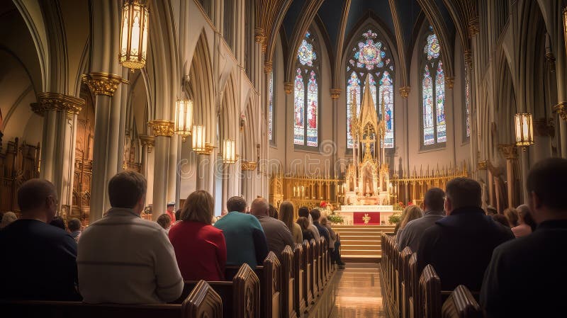 Liturgy catholic mass stock illustration. Illustration of worship ...