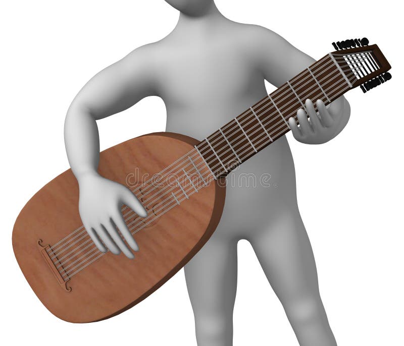 Liuto illustrazione di stock. Illustrazione di orchestrale - 14479589