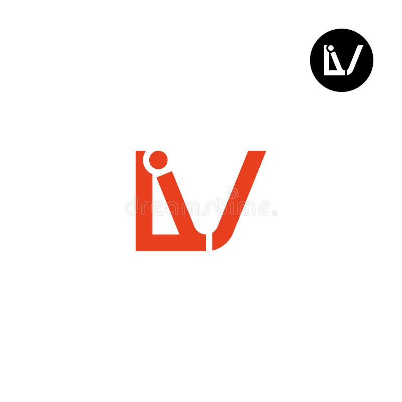 LIV Logo Letter Monogram Design Stock Vector - Illustration of design ...
