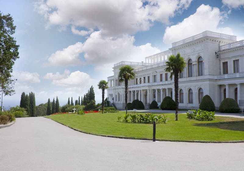 Livadia Palace stock image. Image of garden, building - 14025739