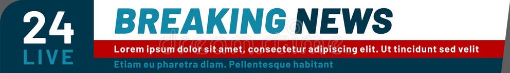 Live Breaking News Banner Featuring Generic Text, Perfect for ...