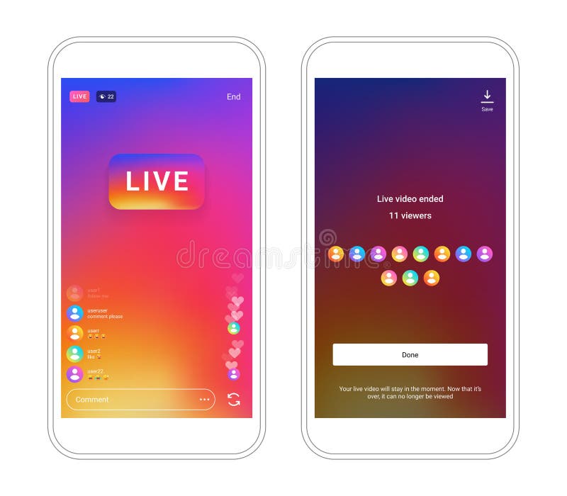 Live Camera Screen Interface Stock Vector - Illustration of ...