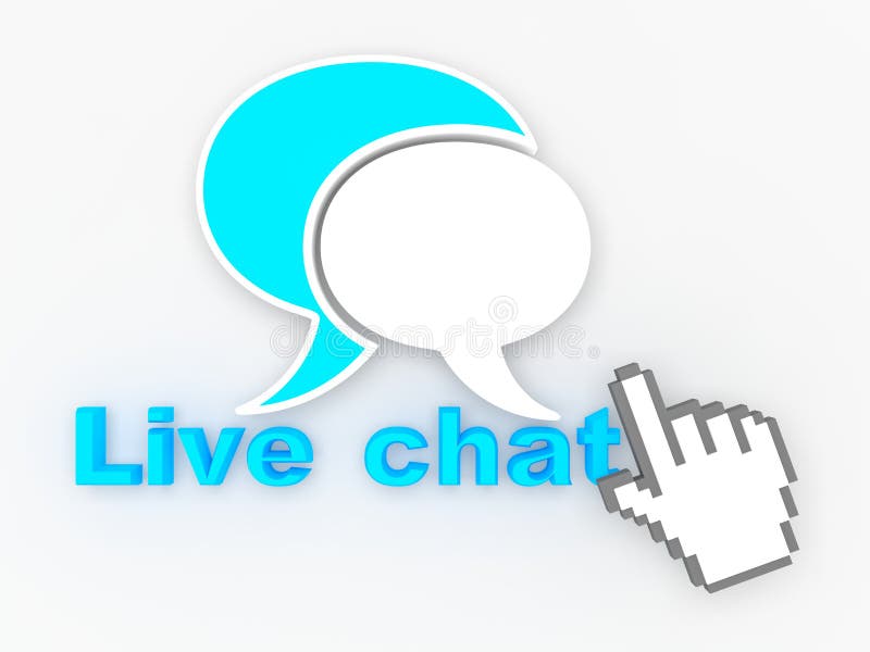 Live Chat stock illustration. Illustration of speech - 24638359