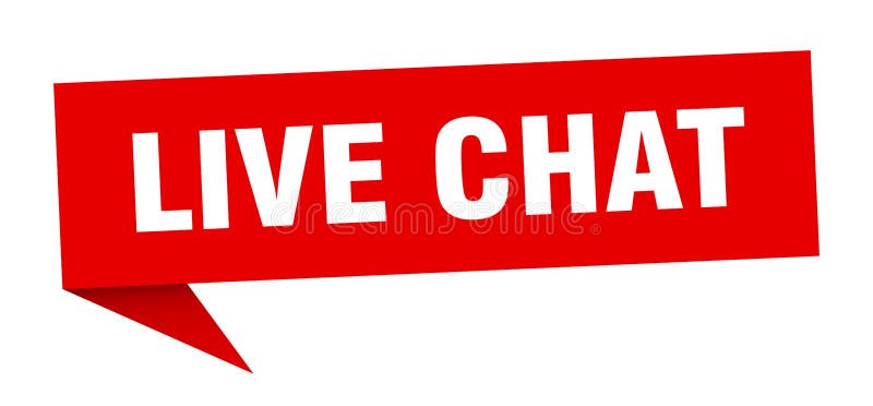 Live Chat Banner. Live Chat Speech Bubble Stock Vector - Illustration ...